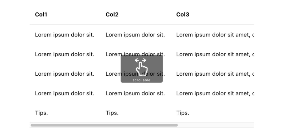 ウェブページで横スクロールできる要素にヒントを表示するJSライブラリが便利！【ScrollHint】 - 株式会社FURAZOA（フラゾア）